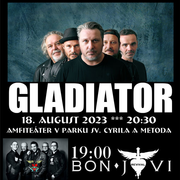 Koncert hudobnej skupiny GLADIATOR | TICKETPORTAL vstupenky na dosah ...